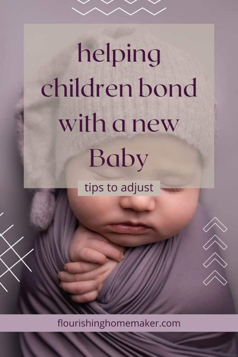 Helping children bond with a new baby (tips to adjust ...