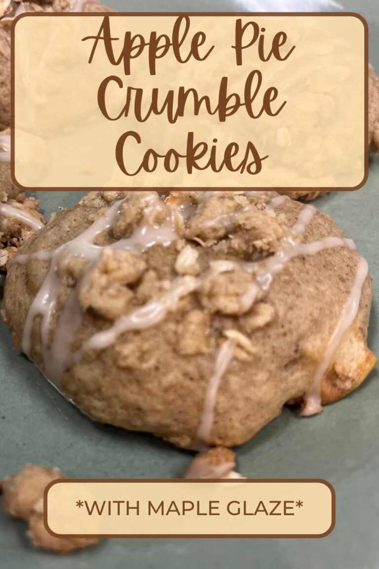 Homemade Apple Pie Crumble Cookie recipe with maple glaze ...