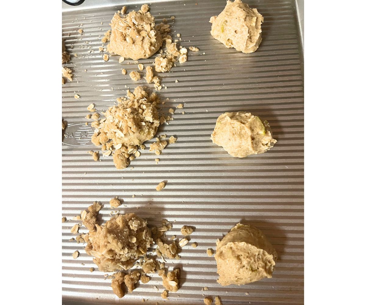 Homemade Apple Pie Crumble Cookie recipe with maple glaze ...