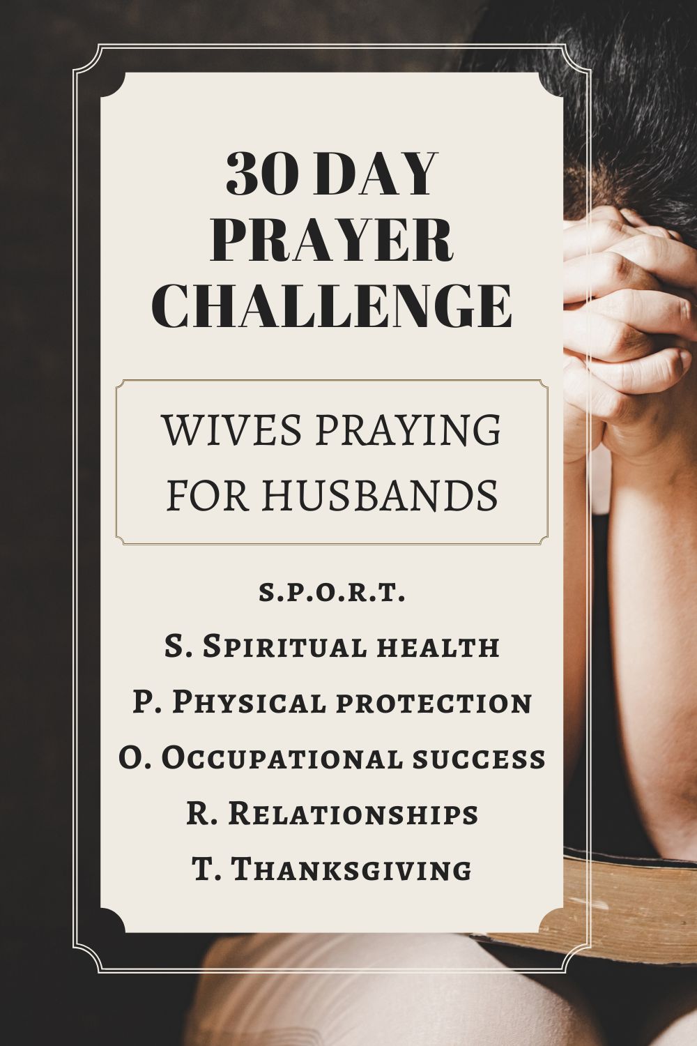30 Day Prayer Challenge for Wives (Praying for Husbands ...